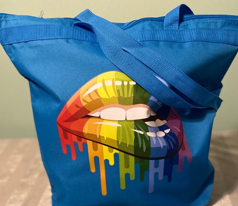 Rainbow Lips Tote Bag - The Ke Note Shop